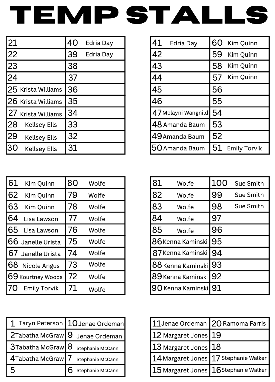 Stall and RV Reservations – SSR Productions LLC